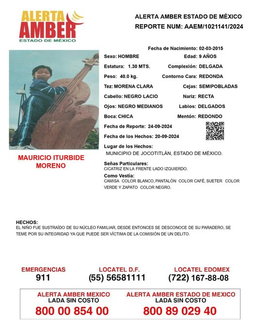 Alerta Amber | Comisión de Búsqueda de Personas del Estado de México