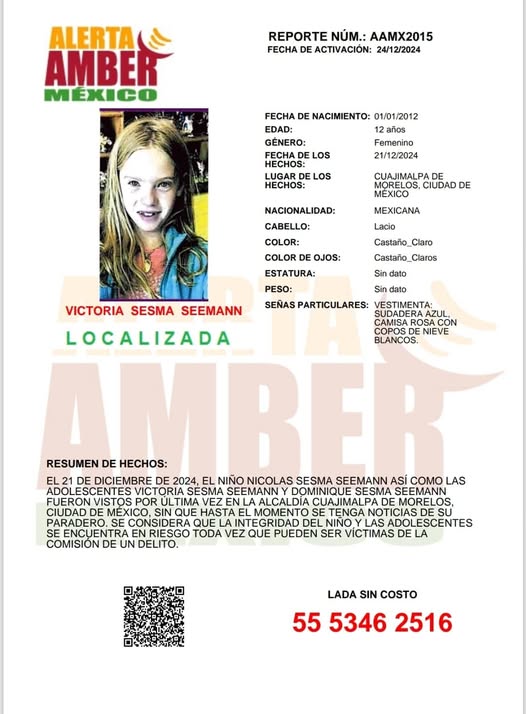 Alerta Amber | Comisión de Búsqueda de Personas del Estado de México