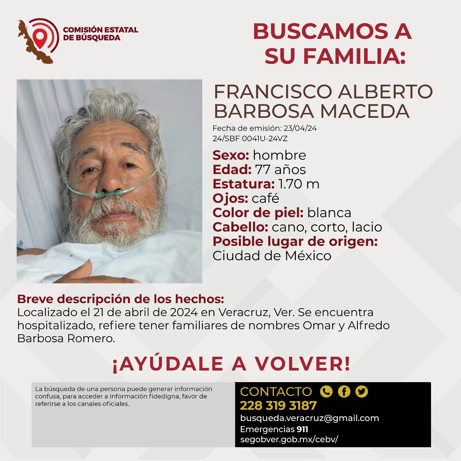 Búsqueda de familiares | Comisión de Búsqueda de Personas del Estado de ...