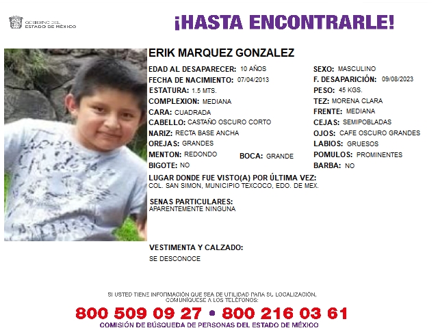 Boletines de personas desaparecidas | Comisión de Búsqueda de Personas ...