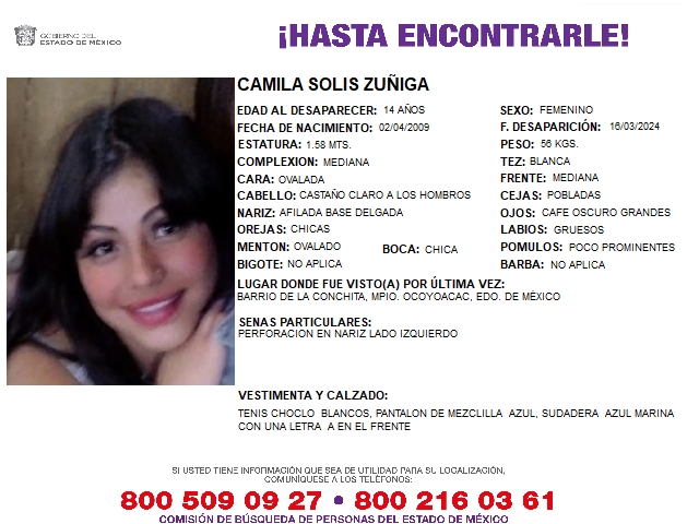 Boletines de personas desaparecidas | Comisión de Búsqueda de Personas ...