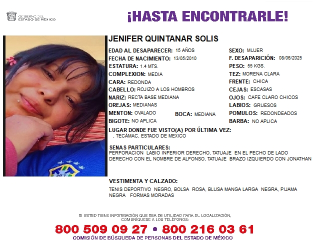 Boletines de personas desaparecidas | Comisión de Búsqueda de Personas ...