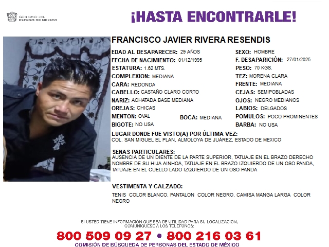 Boletines de personas desaparecidas | Comisión de Búsqueda de Personas ...