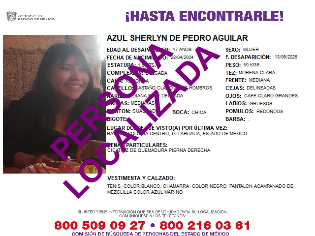 Boletines de personas localizadas | Comisión de Búsqueda de Personas ...