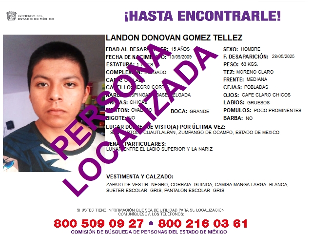 Boletines de personas localizadas | Comisión de Búsqueda de Personas ...