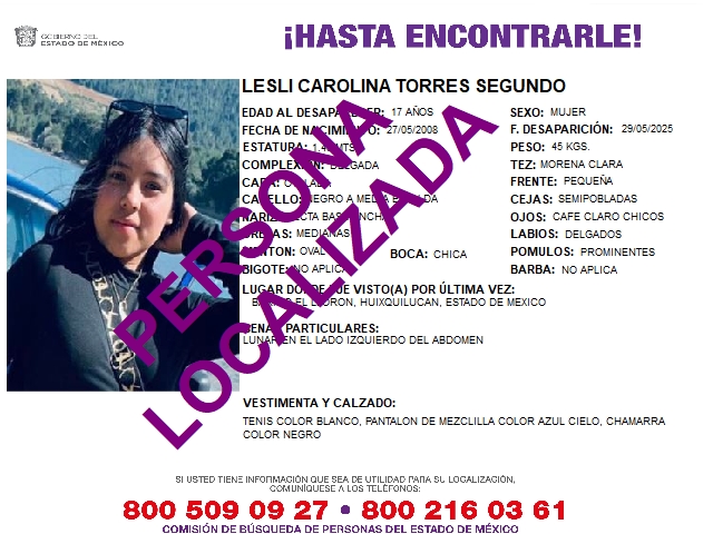 Boletines de personas localizadas | Comisión de Búsqueda de Personas ...