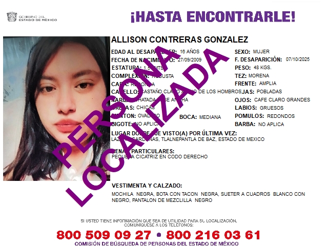 Boletines de personas localizadas | Comisión de Búsqueda de Personas ...