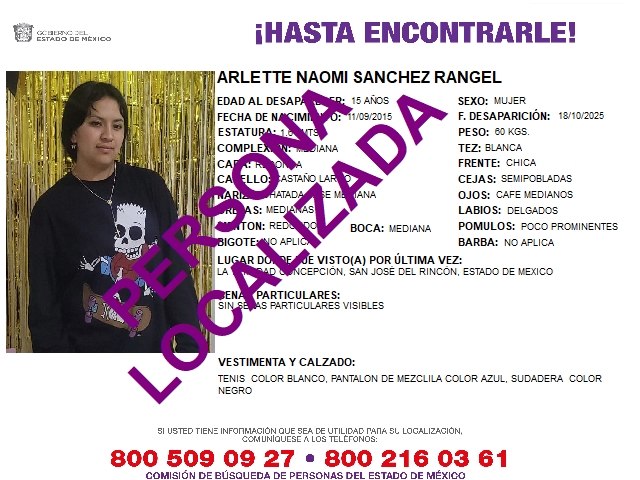 Boletines de personas localizadas | Comisión de Búsqueda de Personas ...